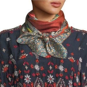 Johnny Was | Accessories | Johnny Was Peacock Silk Twill Scarf | Poshmark